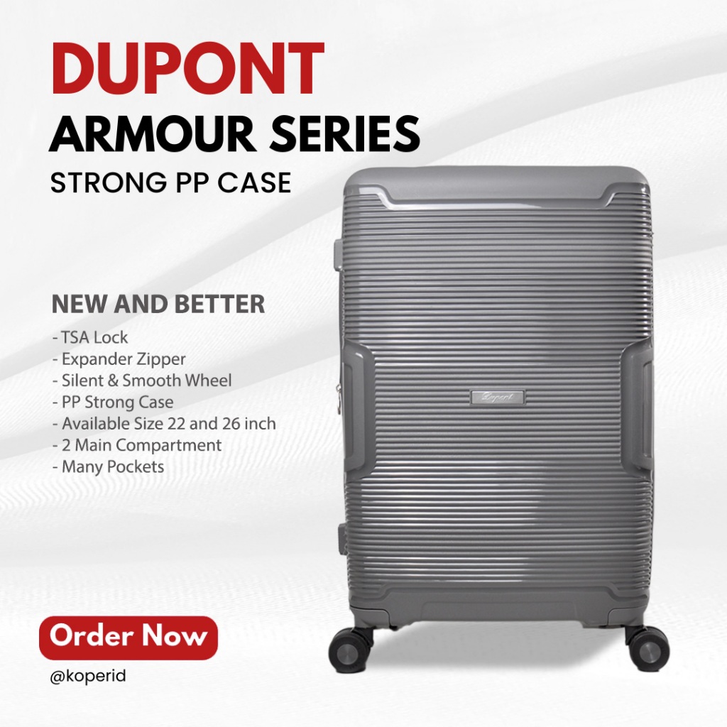 Jual Dupont Koper Hardcase PP Armour Seires Anti Theft Zipper dan ...