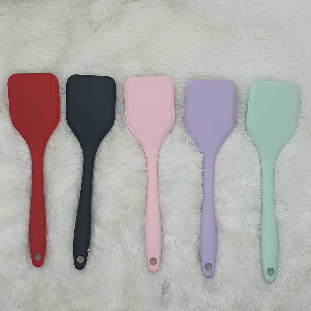 Jual Mini silicone cooking turner 20.5cm/ flipper / sodet masak tahan ...