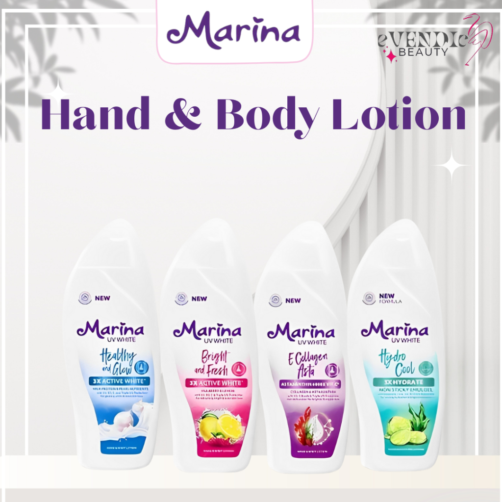 Jual READY MARINA Hand & Body Lotion UV White 92ml body lotion pencerah ...