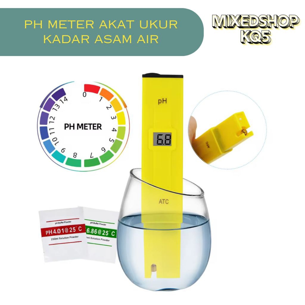 Jual pH Meter Digital Tester Alat Pengukur Keasaman Cairan Air ...