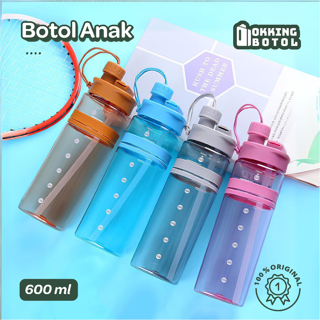 Jual Botol air minum | Botol minum Dengan Sedotan Termos Air Panas Mini Botol Susu 600ml BPA ...