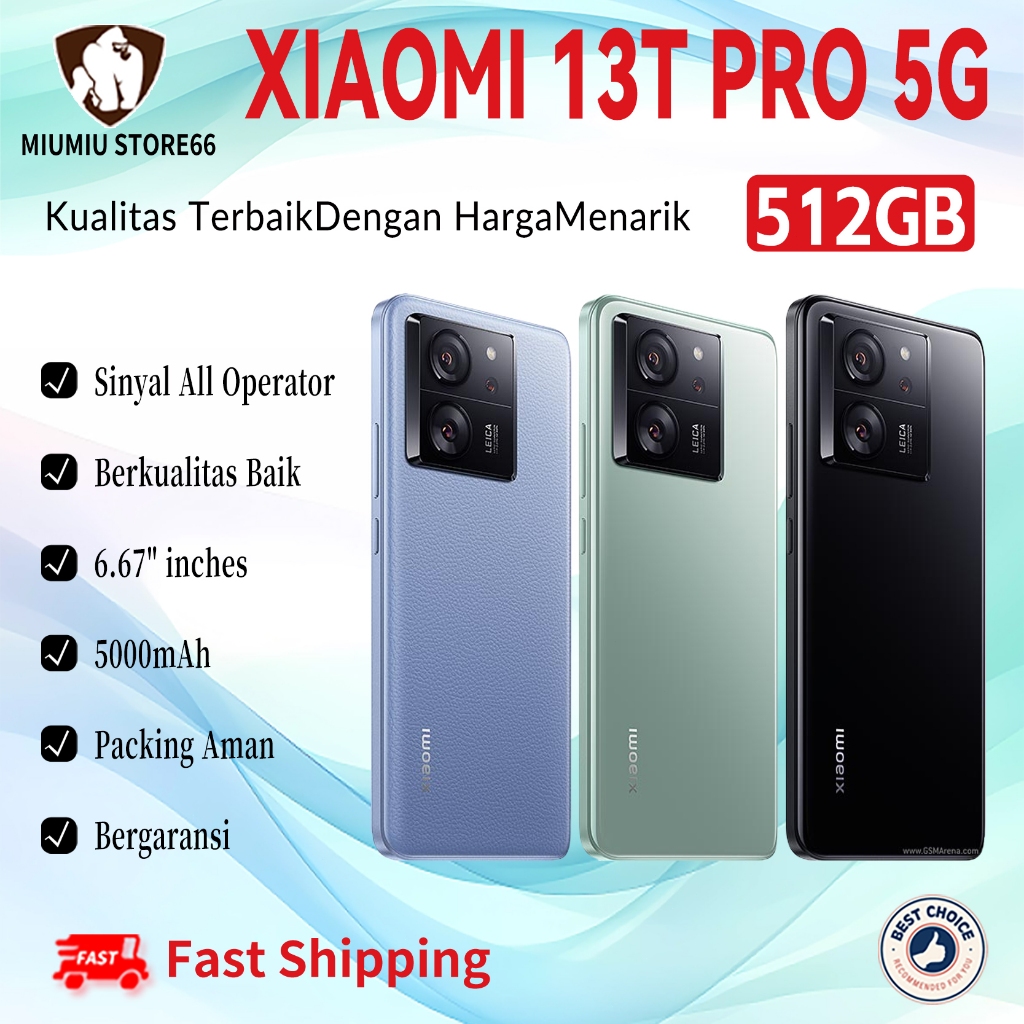 Jual XIAOMI 13T Pro 5G NFC RAM 12/512GB NEW BARU ORIGINAL100% Sinyal ...