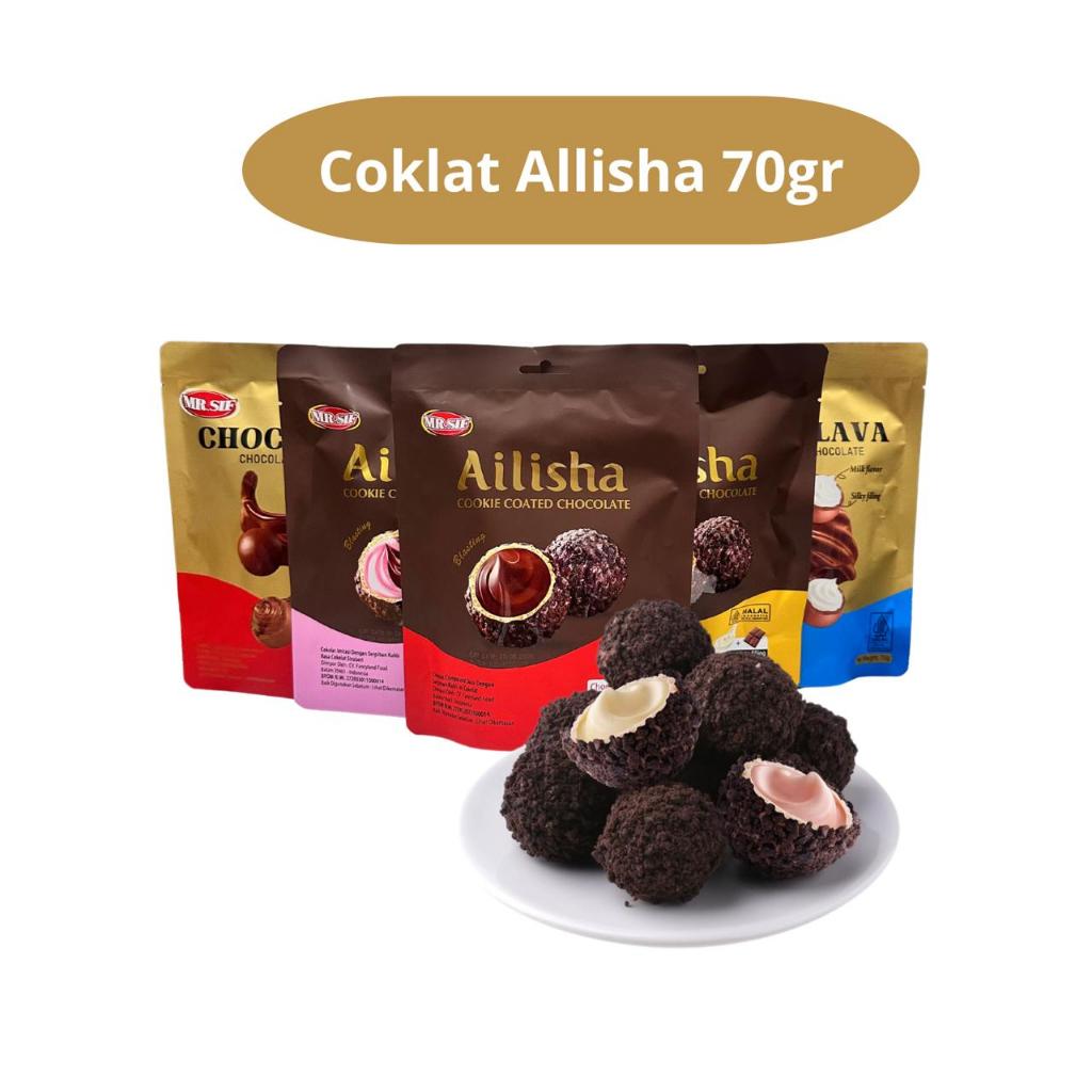 Jual [toko snack jkt] MR.SIF Ailisha Chocolate Cokelat Coklat Ailisha ...