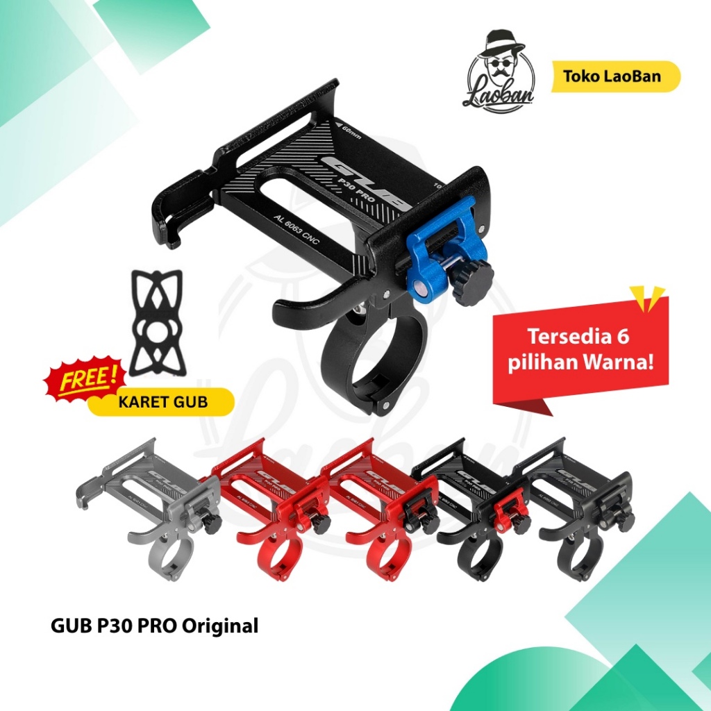 Jual Phone Holder HP GUB P30 PRO Original - Holder Handphone Motor dan Sepeda | Shopee Indonesia
