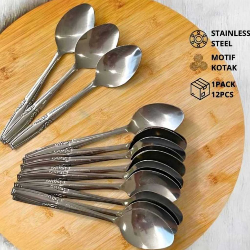 Jual Sendok Makan Stainless isi 12 pcs | Shopee Indonesia