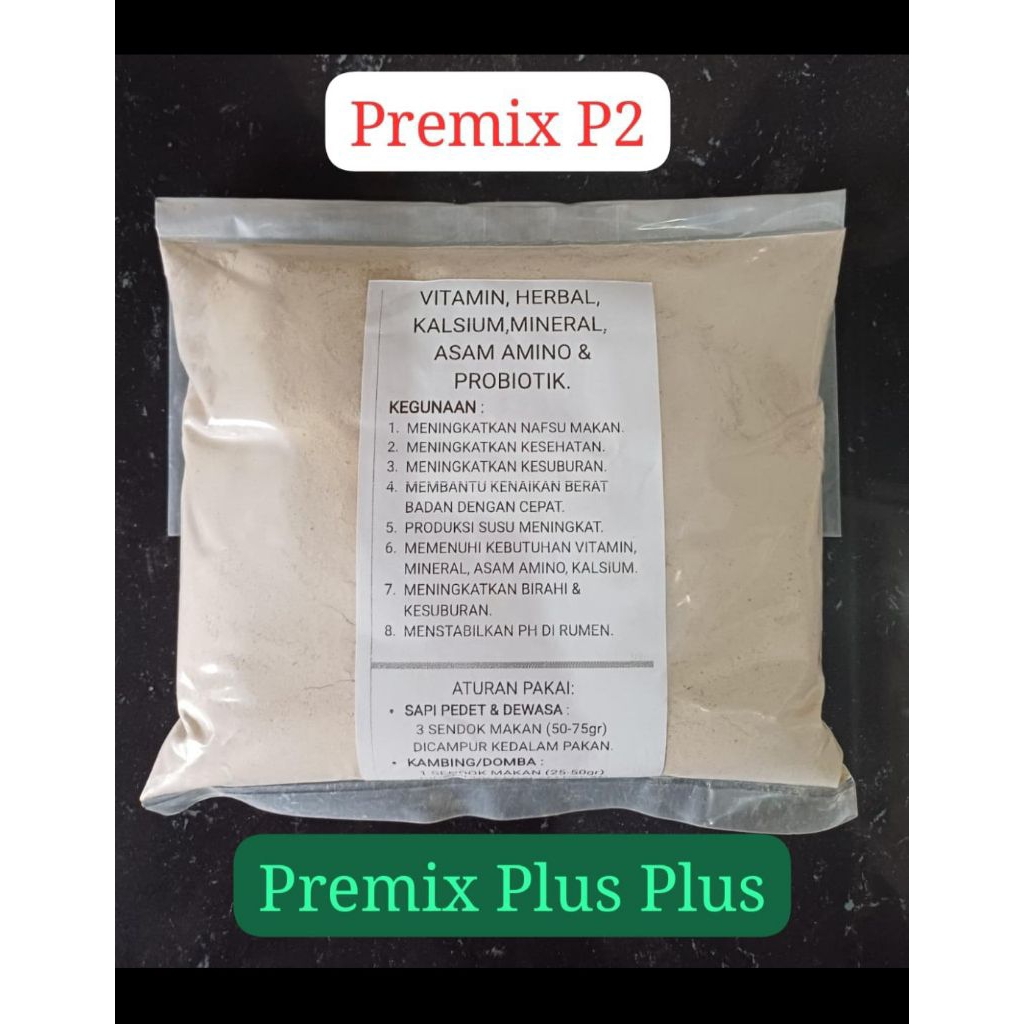 Jual Premix - Premix plus plus - Premix P2 - Premix sapi - Premix kambing - Premix domba ...