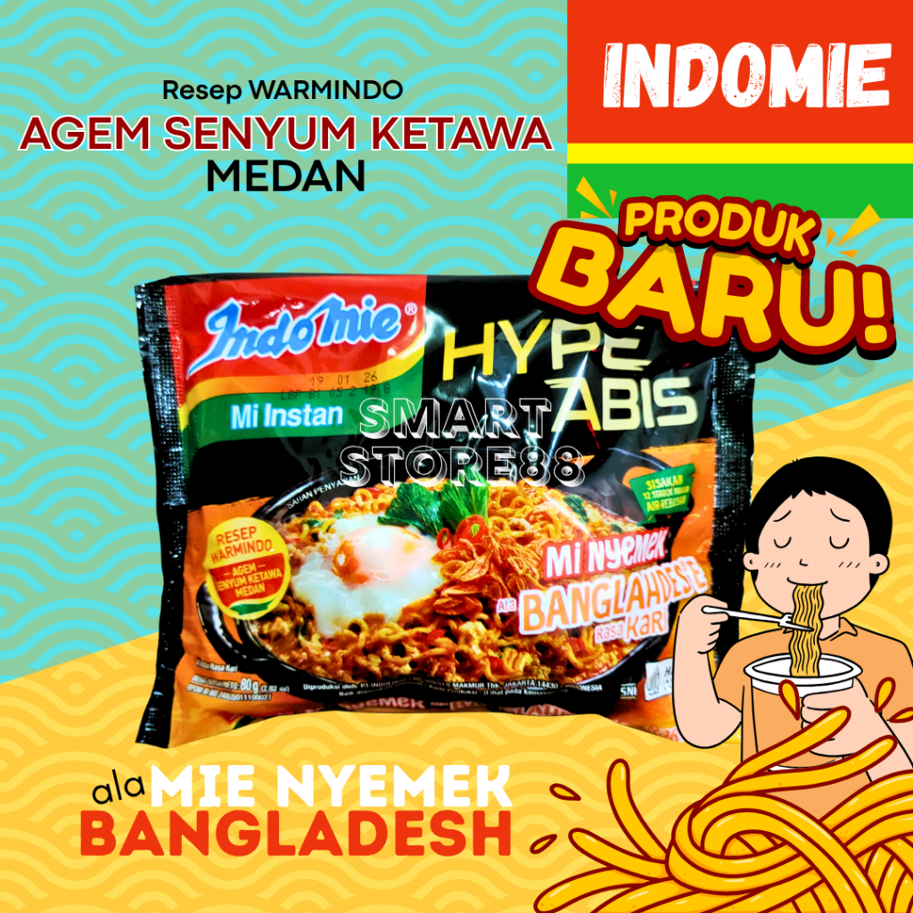 Jual INDOMIE BANGLADESE MIE BANGLADES WARKOP AGEM SENYUM KETAWA BANGLADESH MEDAN | Shopee Indonesia