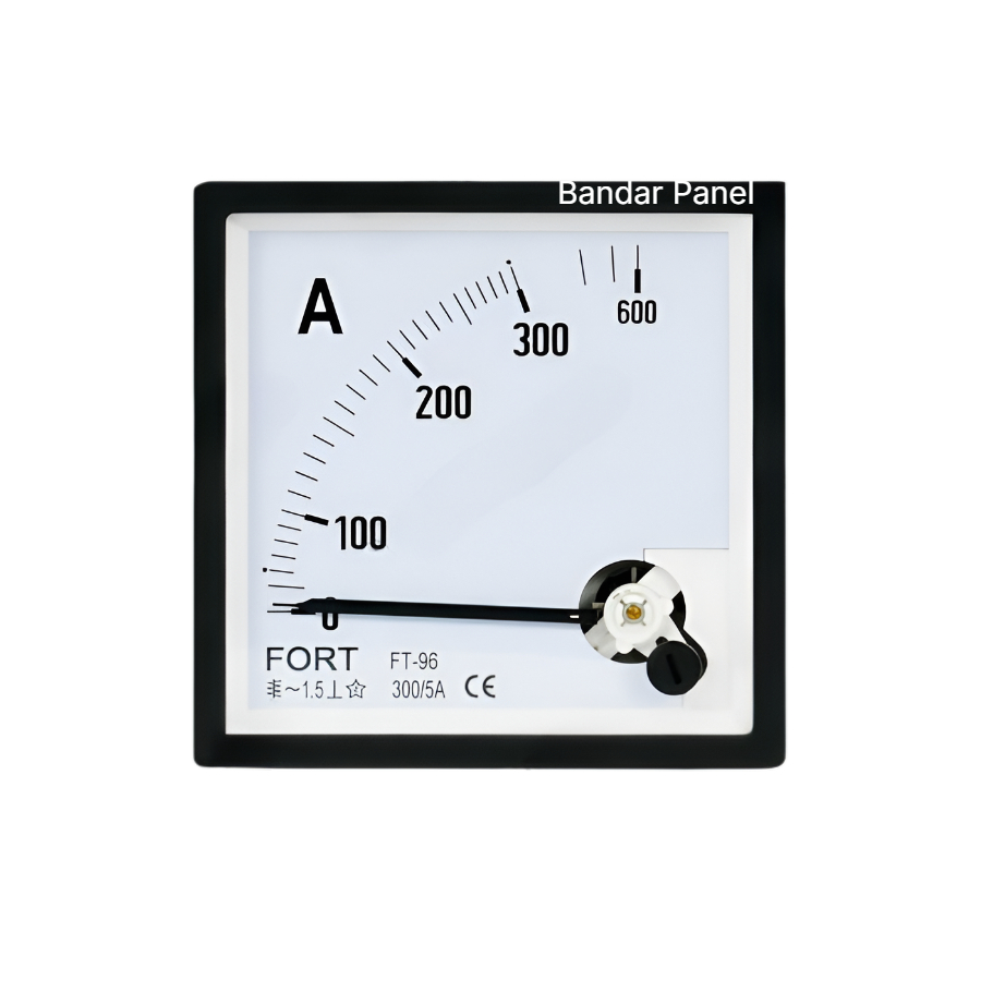 Jual FORT Ampere Meter Analog AC 300/5A 96 x 96 Via CT FT-96 | Shopee ...