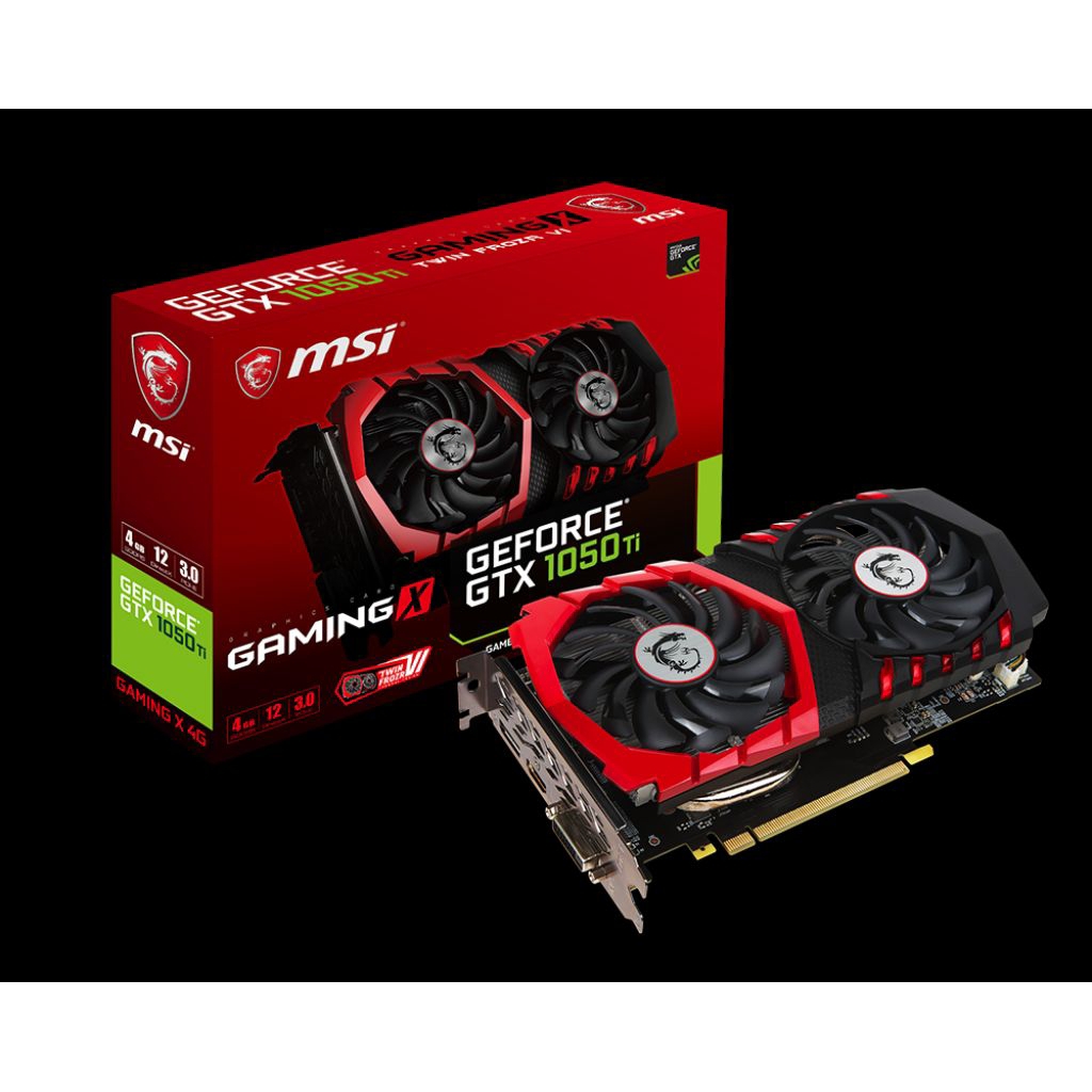 Jual NVIDIA MSI GEFORCE GTX 1050 Ti GAMING X 4G | Shopee Indonesia