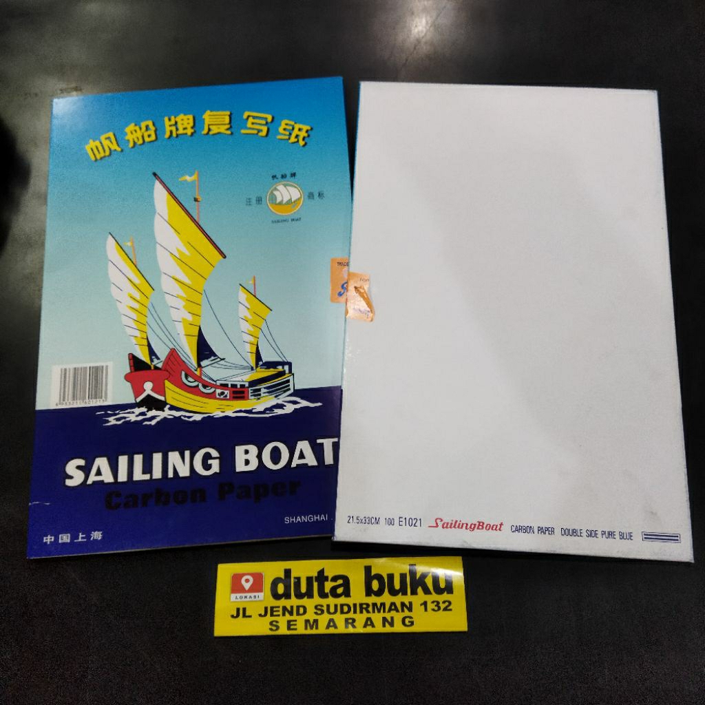 Jual Kertas Paper Karbon Carbon Hitam/Biru Sailing Boat Ukuran F4 Folio ...