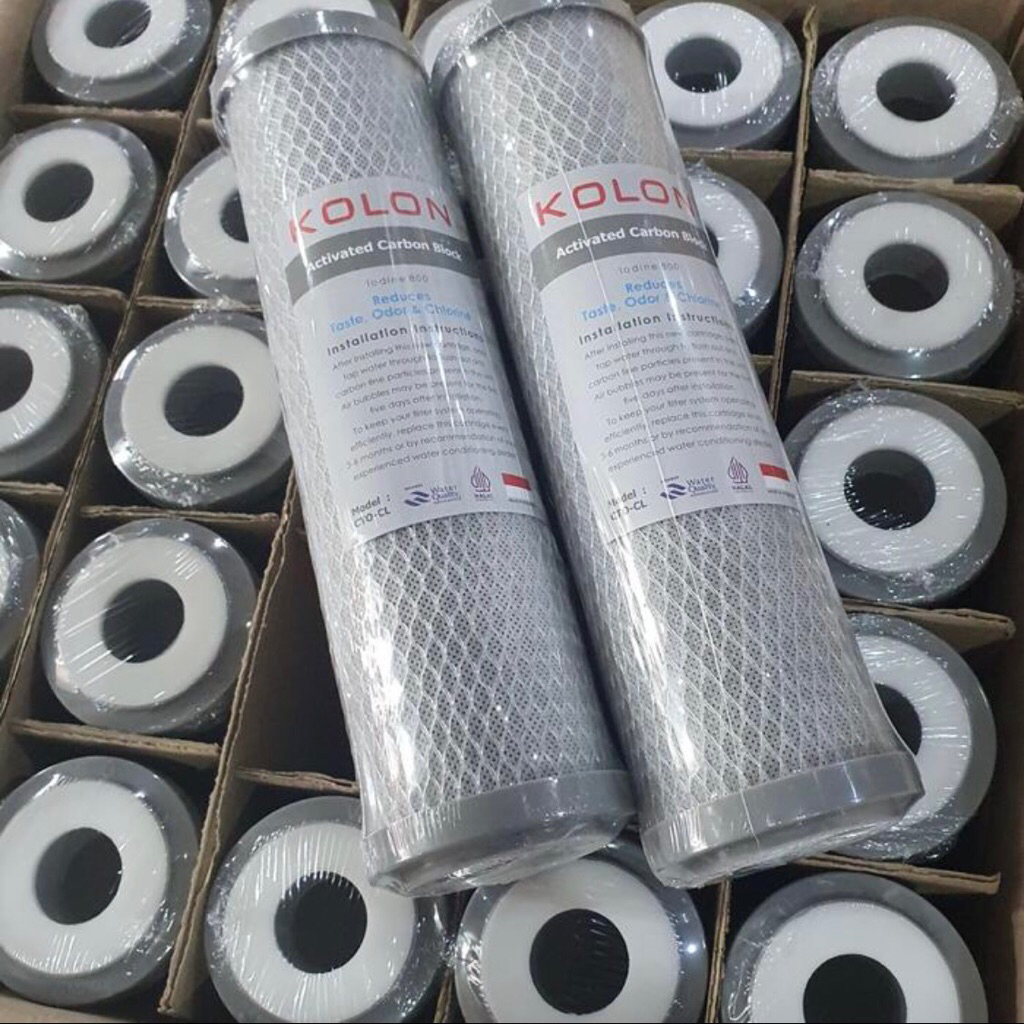 Jual CTO KOLON 10 INCH / CARBON BLOCK KOLON 10” / CARTRDIGE FILTER AIR ...