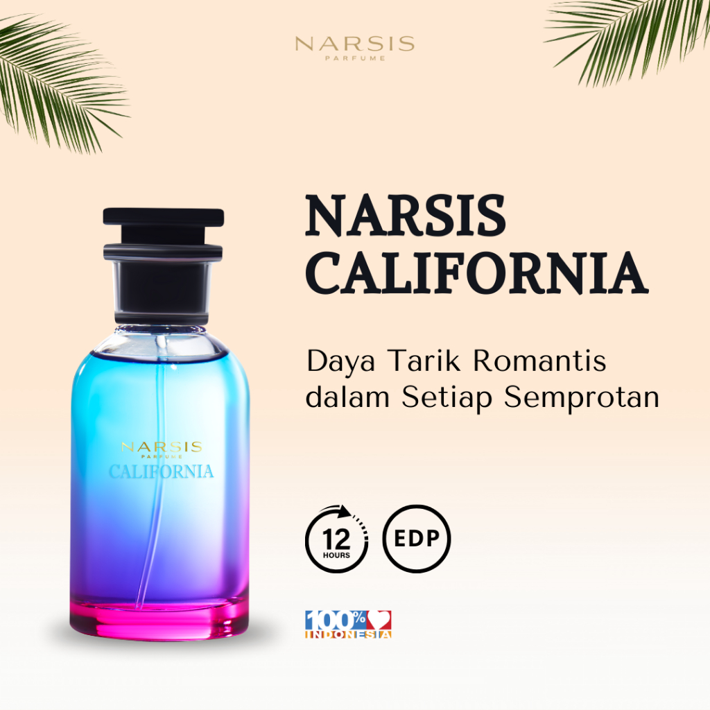 Jual NARSIS California Eau de Parfume 1PCS - Parfum Unisex 50ML ...
