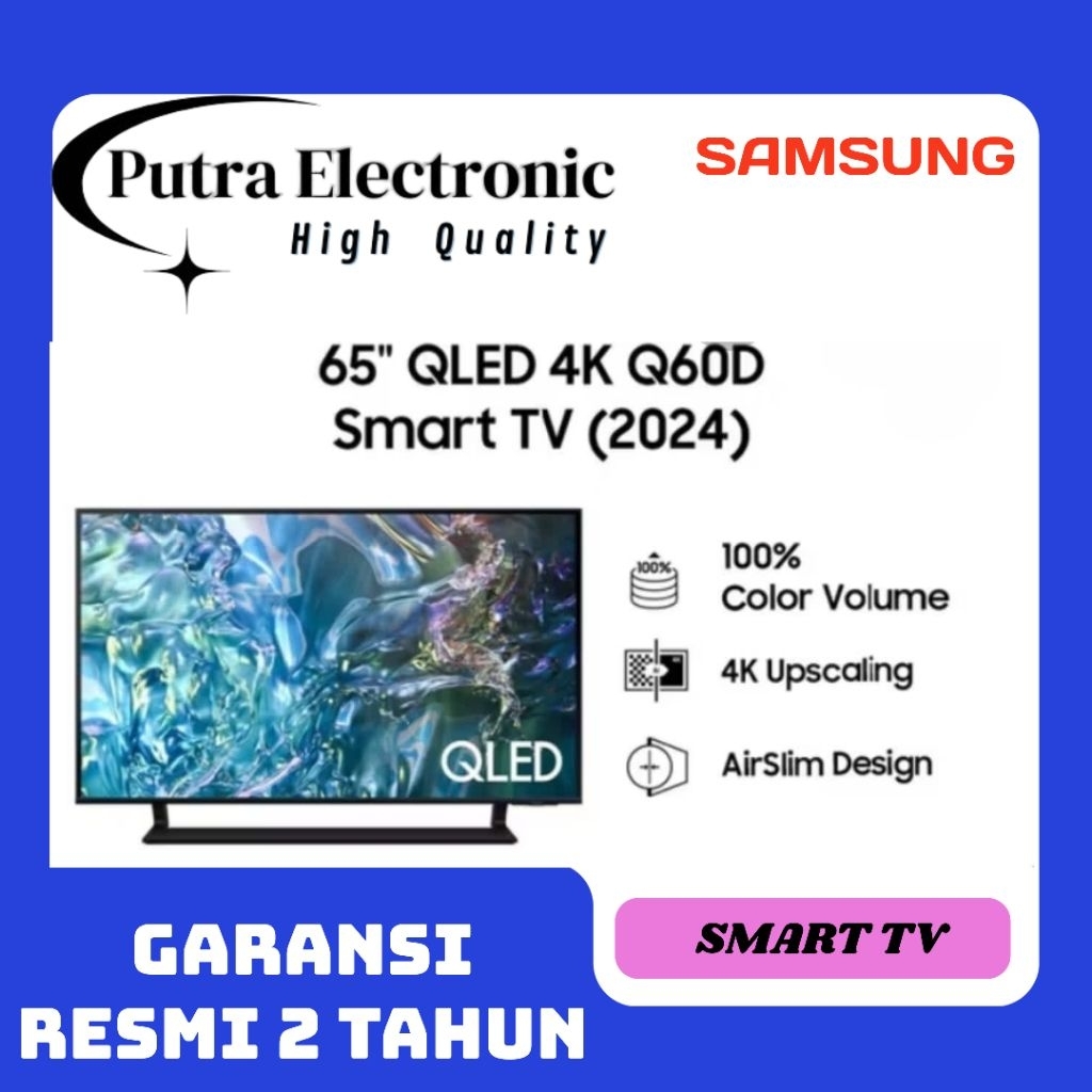 Jual SAMSUNG QLED 65Q60D / QA65Q60D 4K SMART TV 65 INCH 2024 SERIES ...