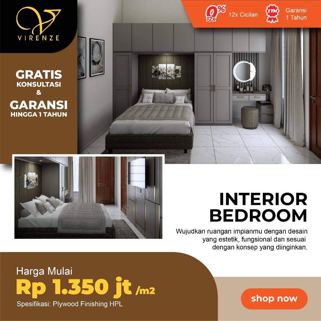 Jual Interior Bedroom Custom Interior / Design Interior Solo Yogya ...