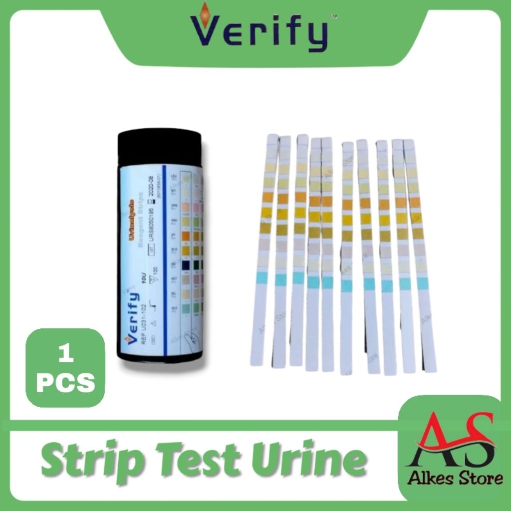 Jual Verify 10 Parameter Ecer Strip Test Urine Verify 10 Parameter Ecer ...