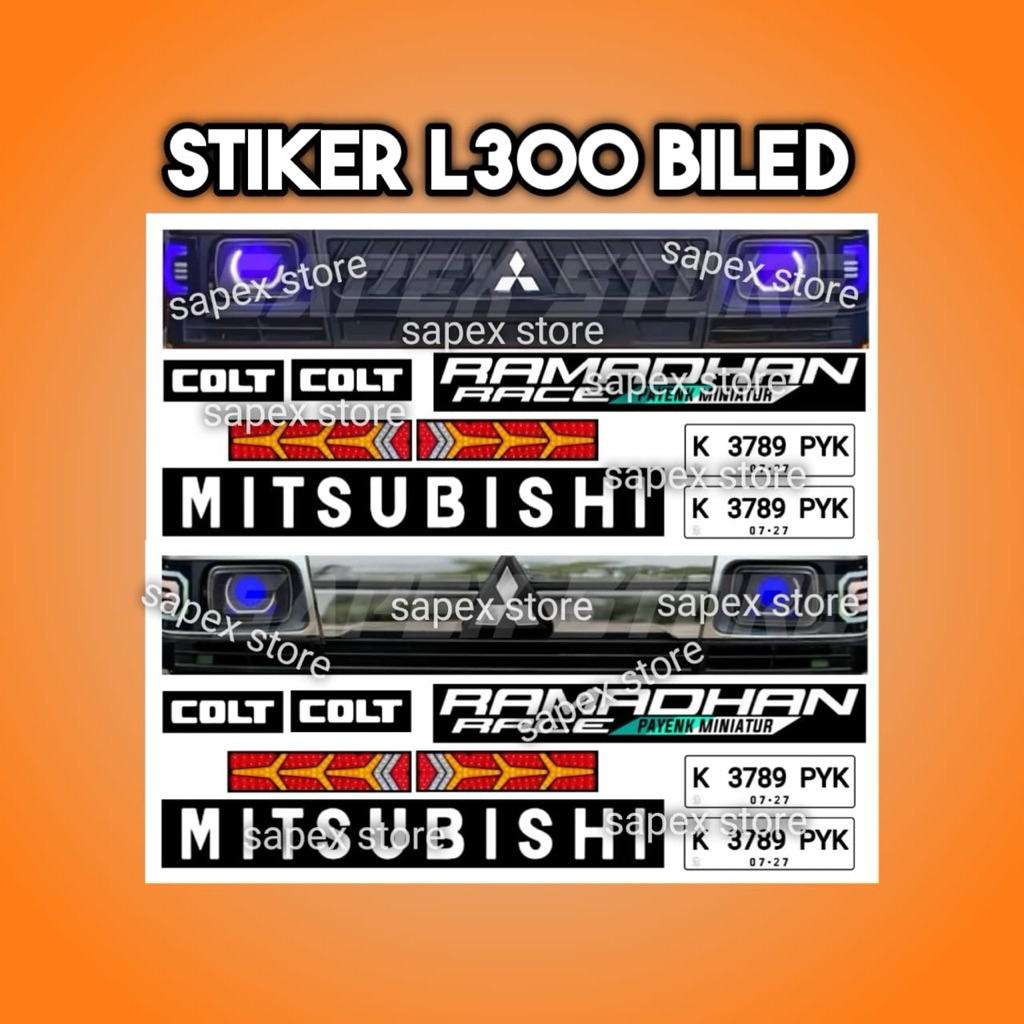 Jual STIKER MINIATUR GRIL L300 BILED | Shopee Indonesia