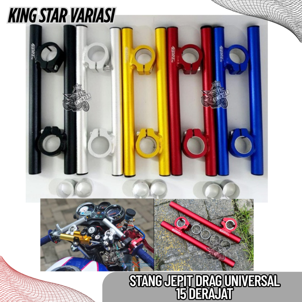 Jual STANG JEPIT DRAG 15 DERAJAT UNIVERSAL NINJA VIXION SONIC SATRIA ...