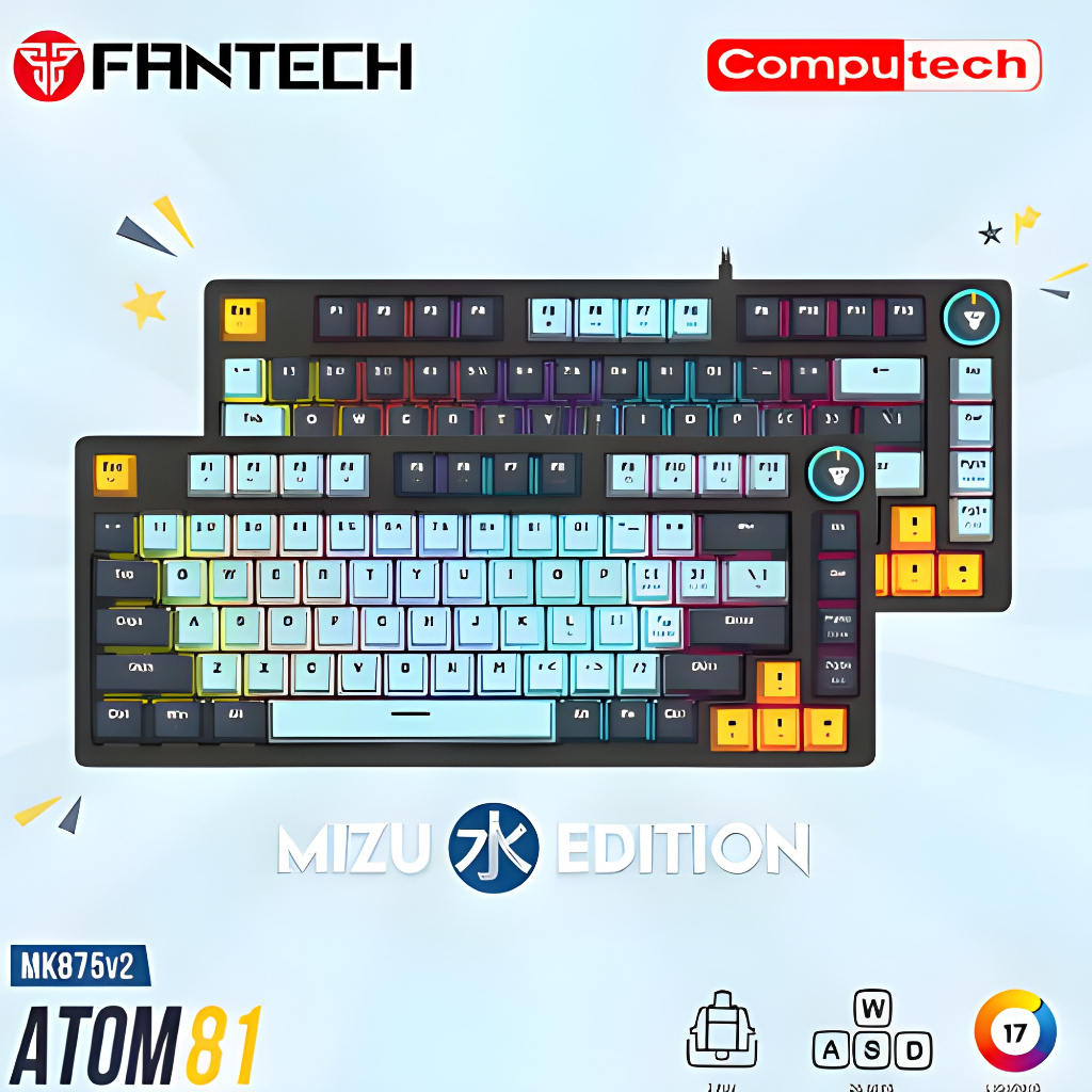 Jual Fantech Keyboard Gaming Mechanical ATOM81 MK875 V2 MIZU EDITION | Shopee Indonesia