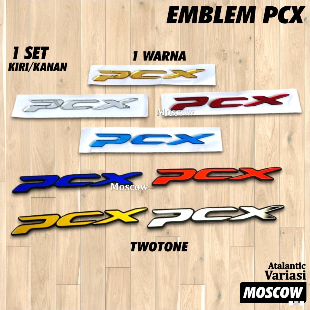 Jual SET EMBLEM PCX STICKER TIMBUL 3D EMBLEM SET 2 PCS STICKER HONDA ...