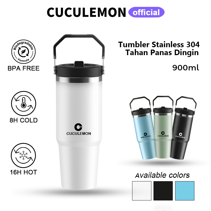 Jual CucuLemon Termos Stainless Steel Tumbler Botol Minum 600ml CL-222 Portable | Shopee Indonesia