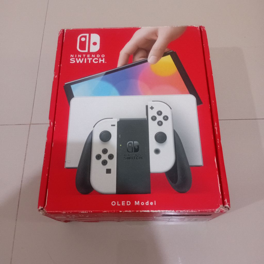Jual Nintendo Switch Oled White OFW Fullset Ada Note | Shopee Indonesia