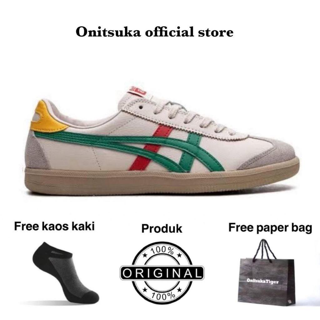 Jual sepatu onitsuka tiger mexico 66 ORIGINAL tokuten bich green//free paperbag & kaos kaki ...
