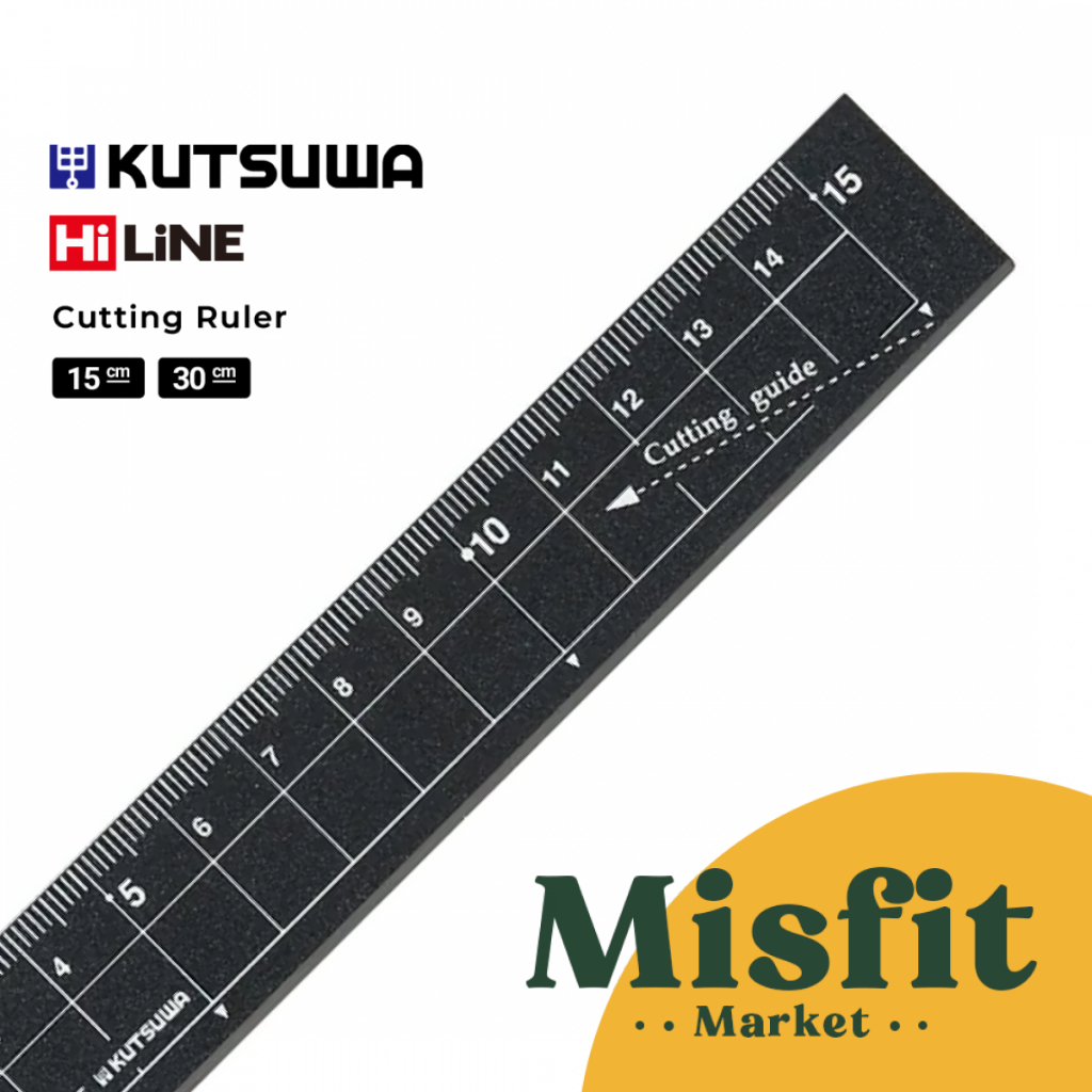 Jual Kutsuwa Aluminum Cutting Ruler 30cm Penggaris Aluminium Lurus Besi ...