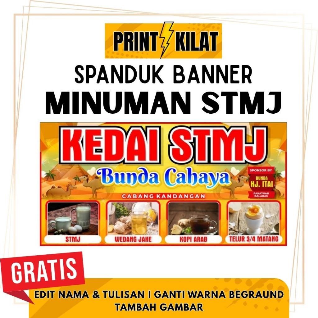 Jual SPANDUK BANNER WARUNG MINUMAN STMJ | Shopee Indonesia