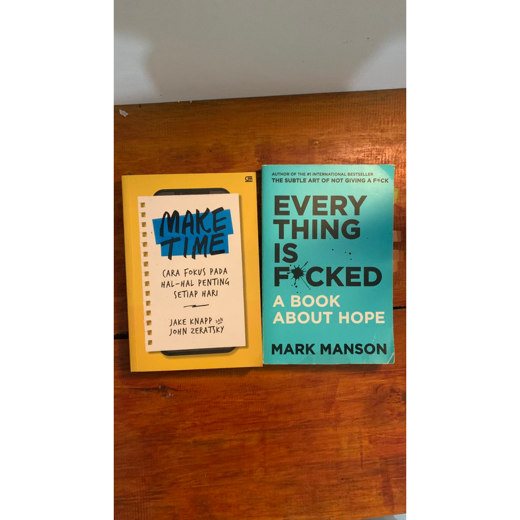 Jual Buku Make Time & Everything is fcked (Preloved/Second) | Shopee ...