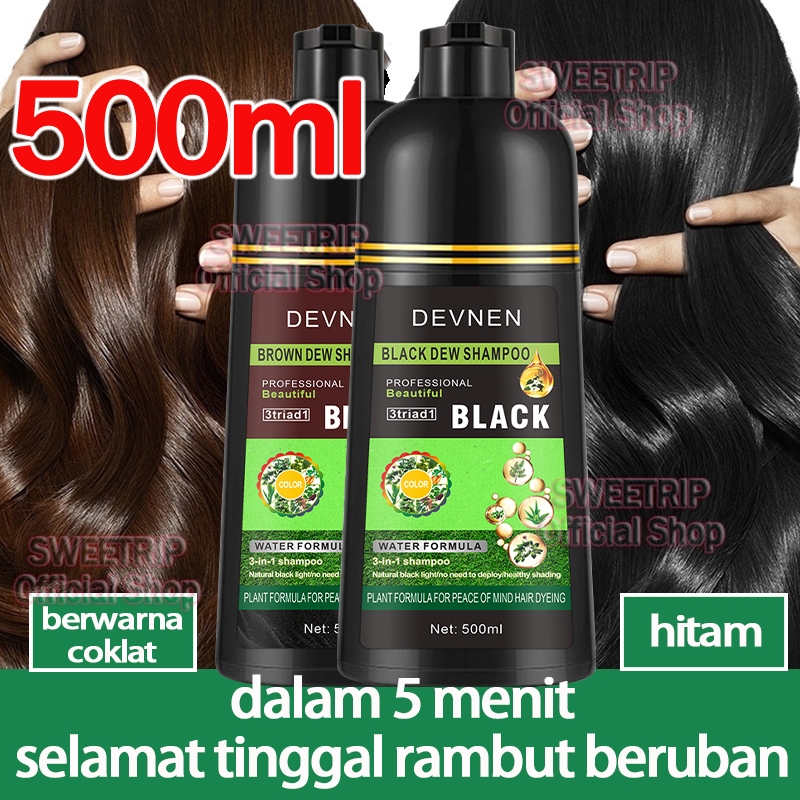 Jual Shampo Penghitam Rambut Uban Original Black/Brown Hair Dye Shampoo ...