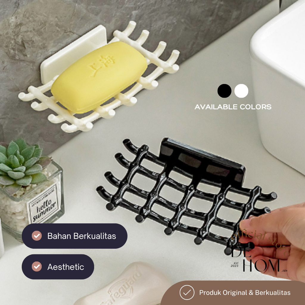 Jual Tempat Holder Sabun Plastik Tempel Serbaguna Tempat Barang Kamar ...