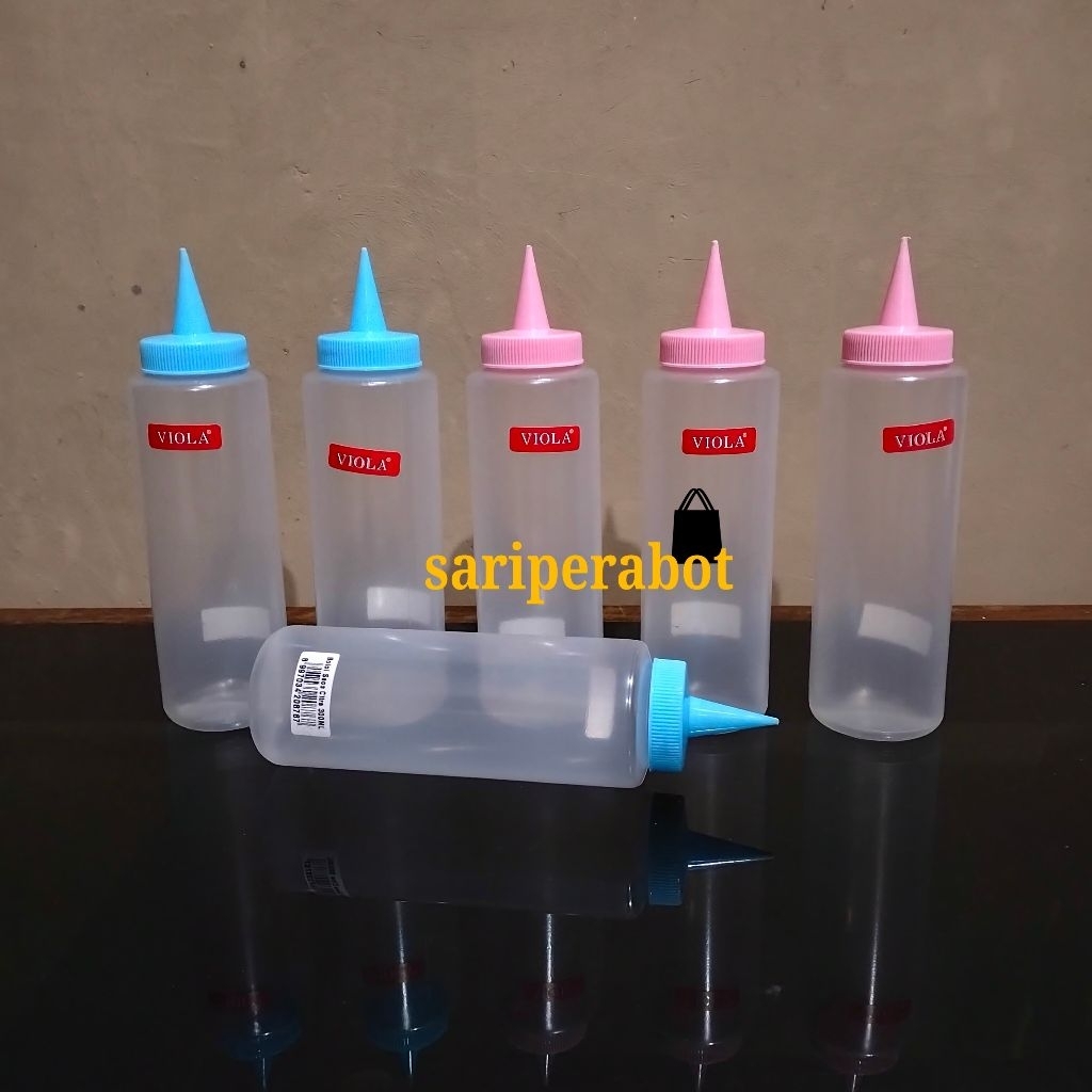 Jual [ 6 pcs ] Botol Saos CITRA 300 ml / Botol Mayonaise Tutup Lancip ...