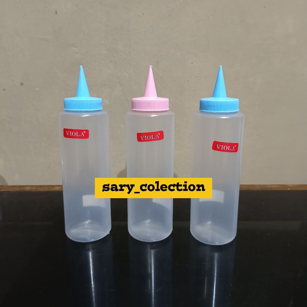 Jual [ 3 pcs ] Botol Saos CITRA / Botol Mayonaise Tutup Lancip VIOLA ...