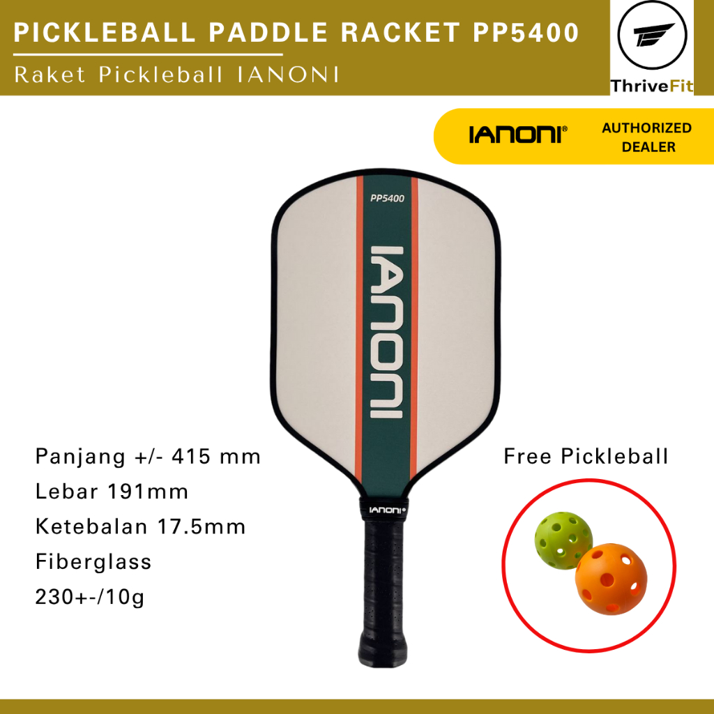 Jual IANONI Pickleball Paddle Racket / Raket Pickleball - PP5400 ...