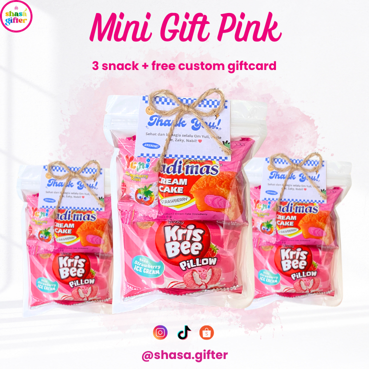 Jual Mini Gift Snack Pink untuk Afeksi UTS, UAS, Kuesioner, Ulang Tahun ...