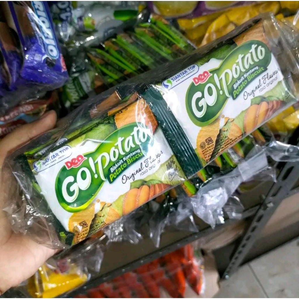 Jual Deo Go! Potato Go Potato Biscuit Kentang 8gr Isi 10 Pcs Siantar ...