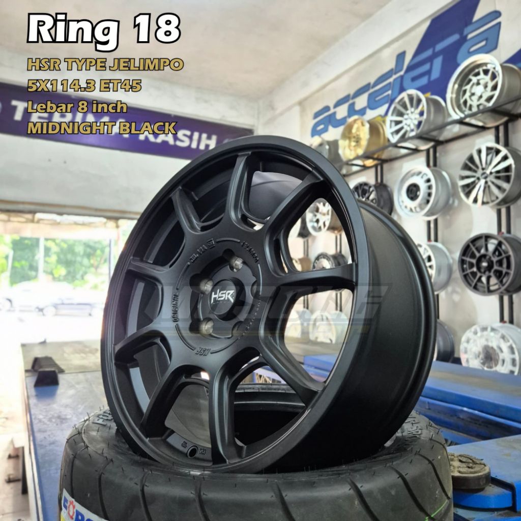 Jual Velg mobil innova ring 18 merk HSR TYPE JELIMPO lebar 8 pelek mobil r18 terios rush xpander ...