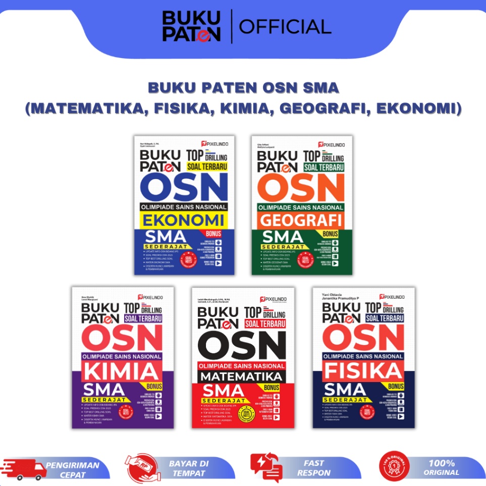 Jual KODE E58S Buku Paten OSN SMAMA OLIMPIADE SAINS NASIONAL SMA Prediksi Soal OSN 225 EKONOMI ...