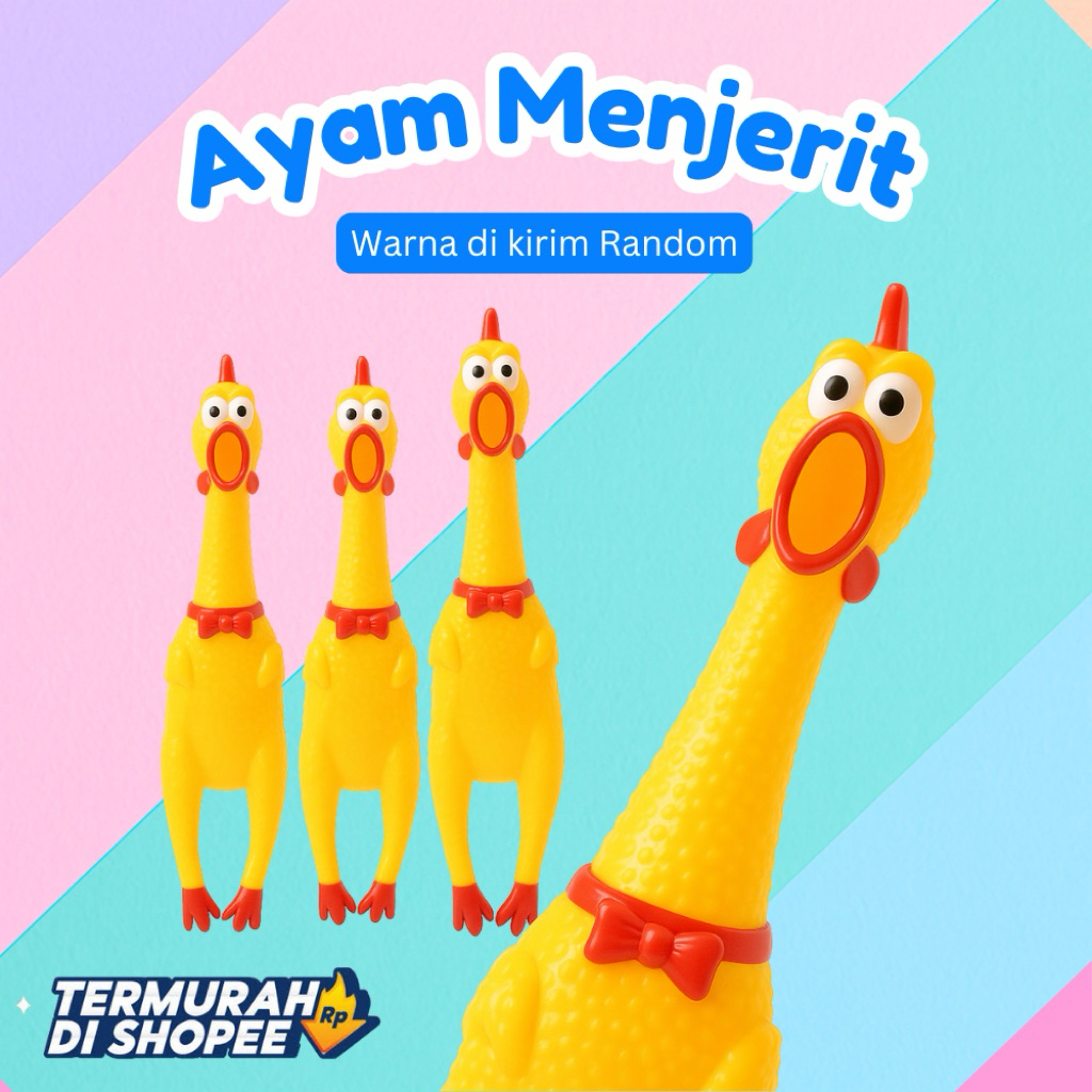 Jual AYAM MENJERIT Chicken Horn Medium | Mainan Ayam Bunyi Pencet ...
