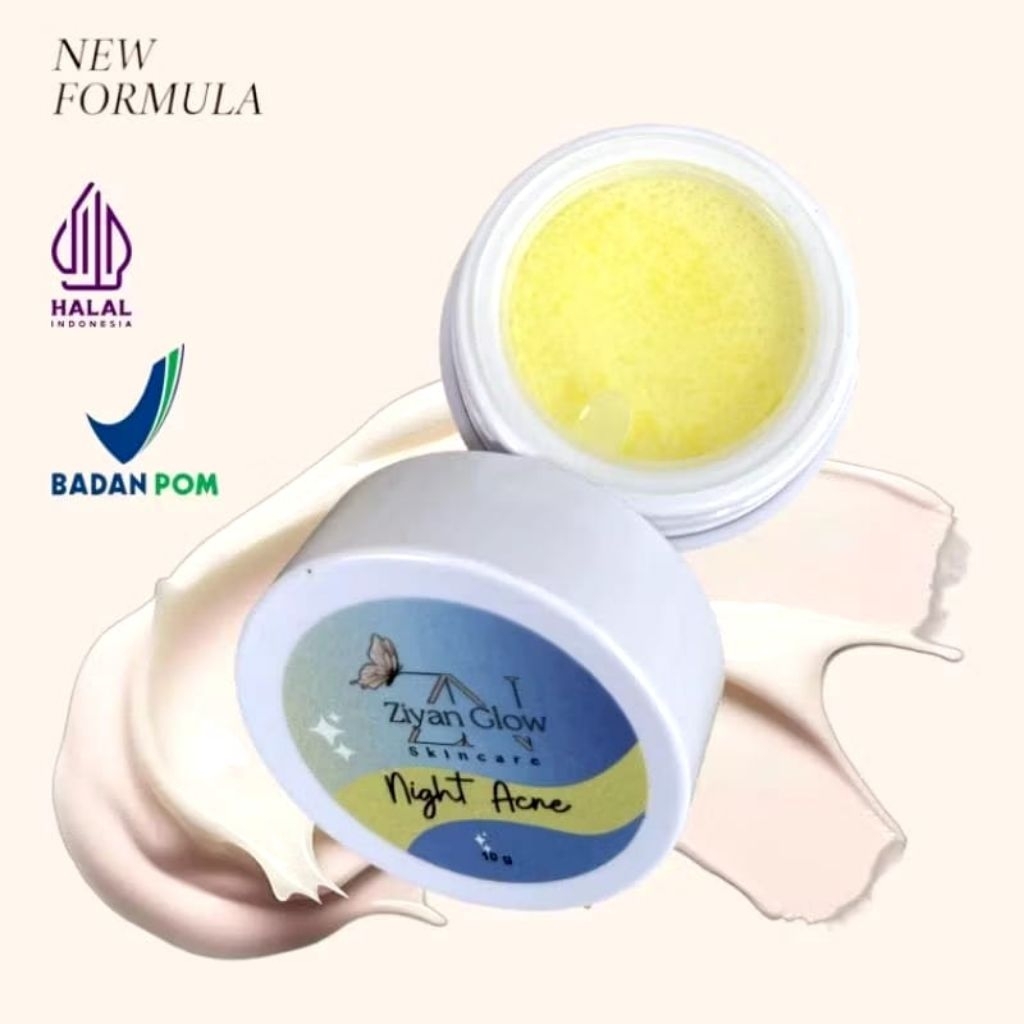 Jual NIGHT CREAM MALAM ZIYAN GLOW ORIGINAL / N GLOW | Shopee Indonesia