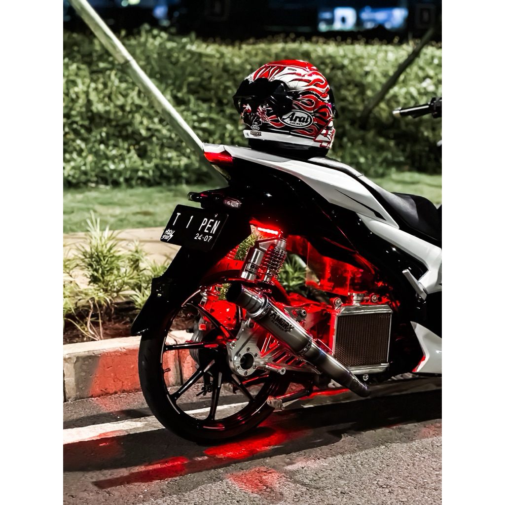 Jual ( Grade A) knalpot amor tipe salemba sunblue ala ala titanium logo v2 racing | Shopee Indonesia