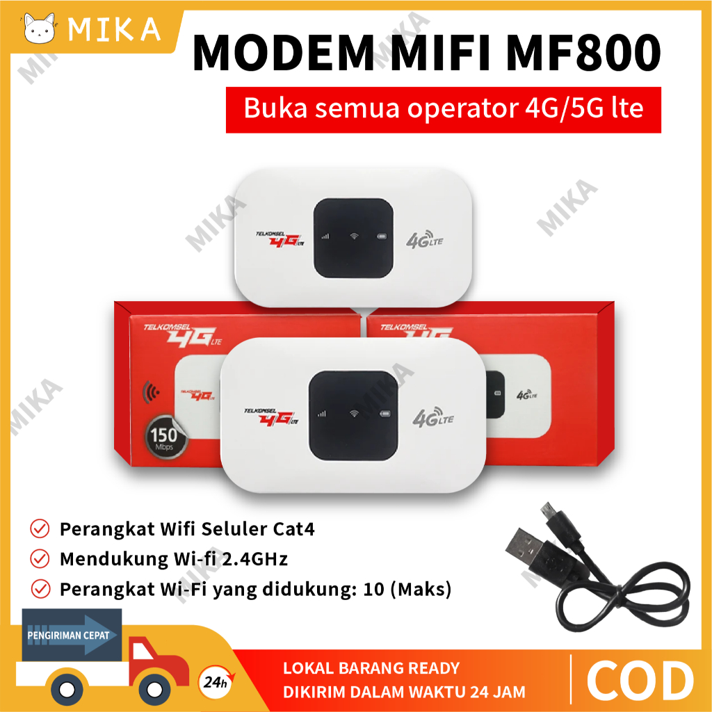 Jual Modem WIFI Mifi All Operator 4g Mudah Dibawa USB 500Mbps 4g ...