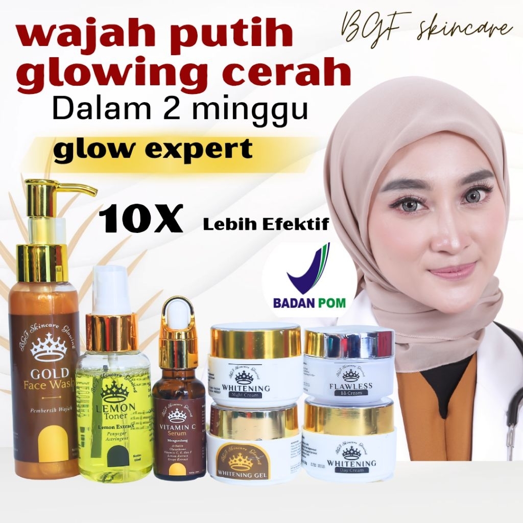 Jual paket Glowing expert beauty glow Farma pemutih wajah | Shopee ...