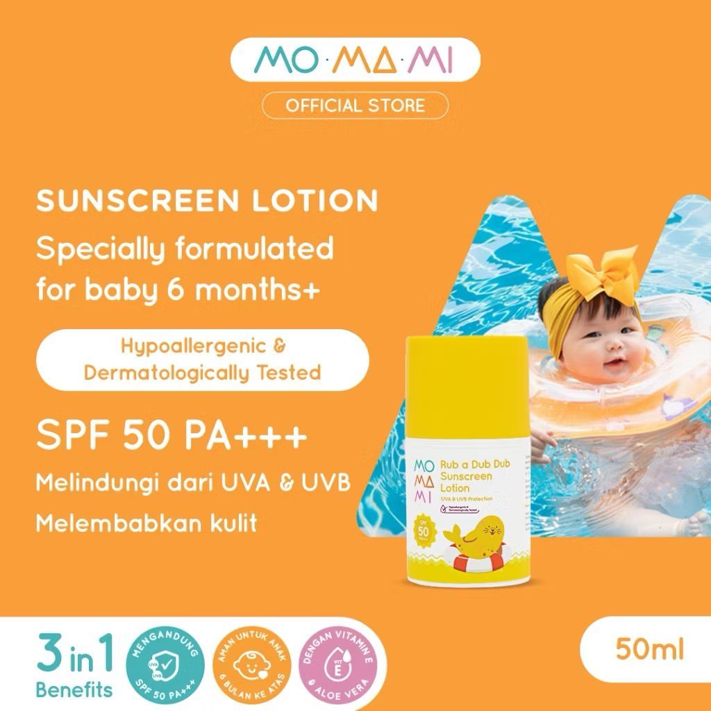 Jual MOMAMI SUNSCREEN & SUNBLOCK / RUB A DUB LOTION SPF 50 PA ...