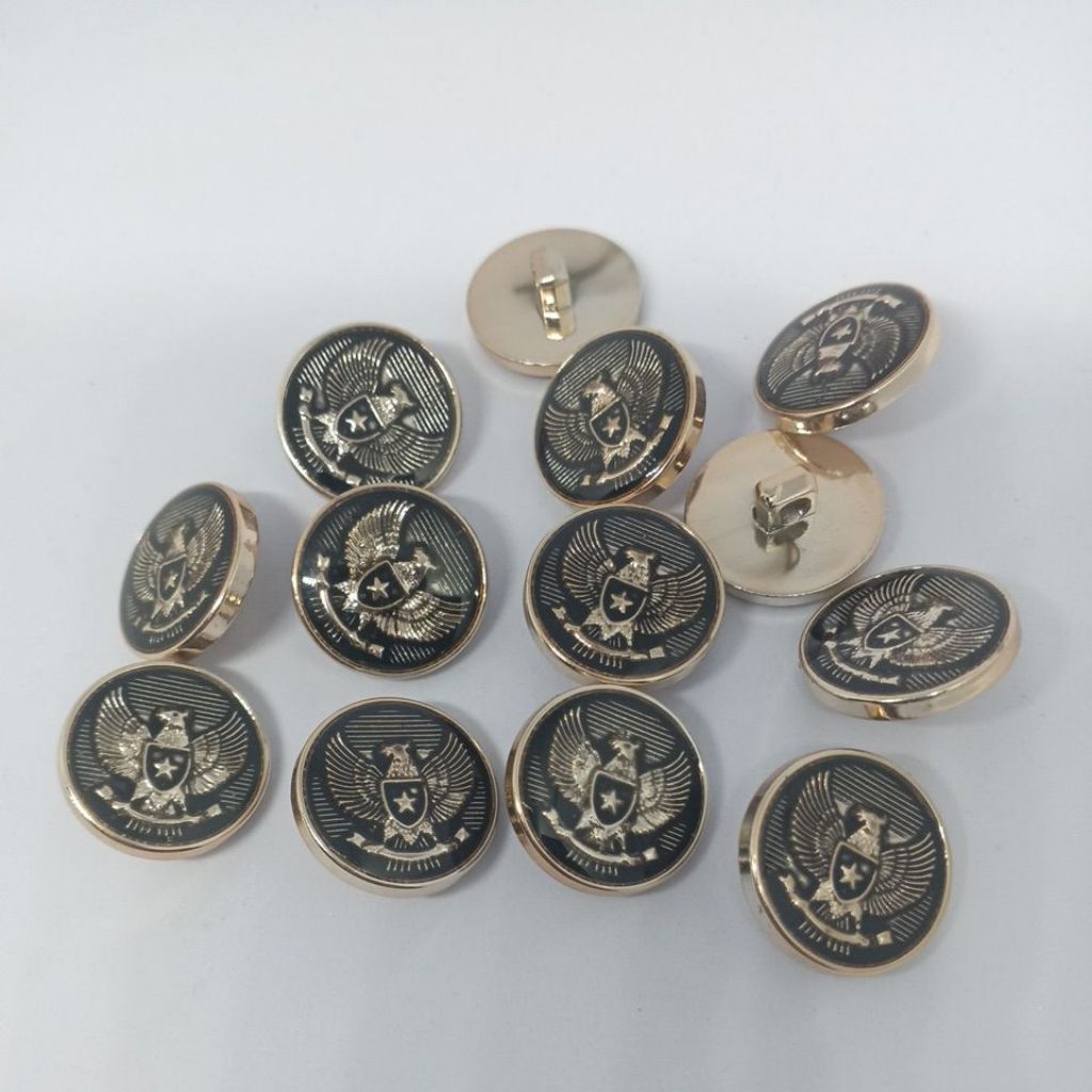 Jual KANCING BAJU DINAS//JAS GAMBAR GARUDA //UKURAN 15 MM // 21 MM ...