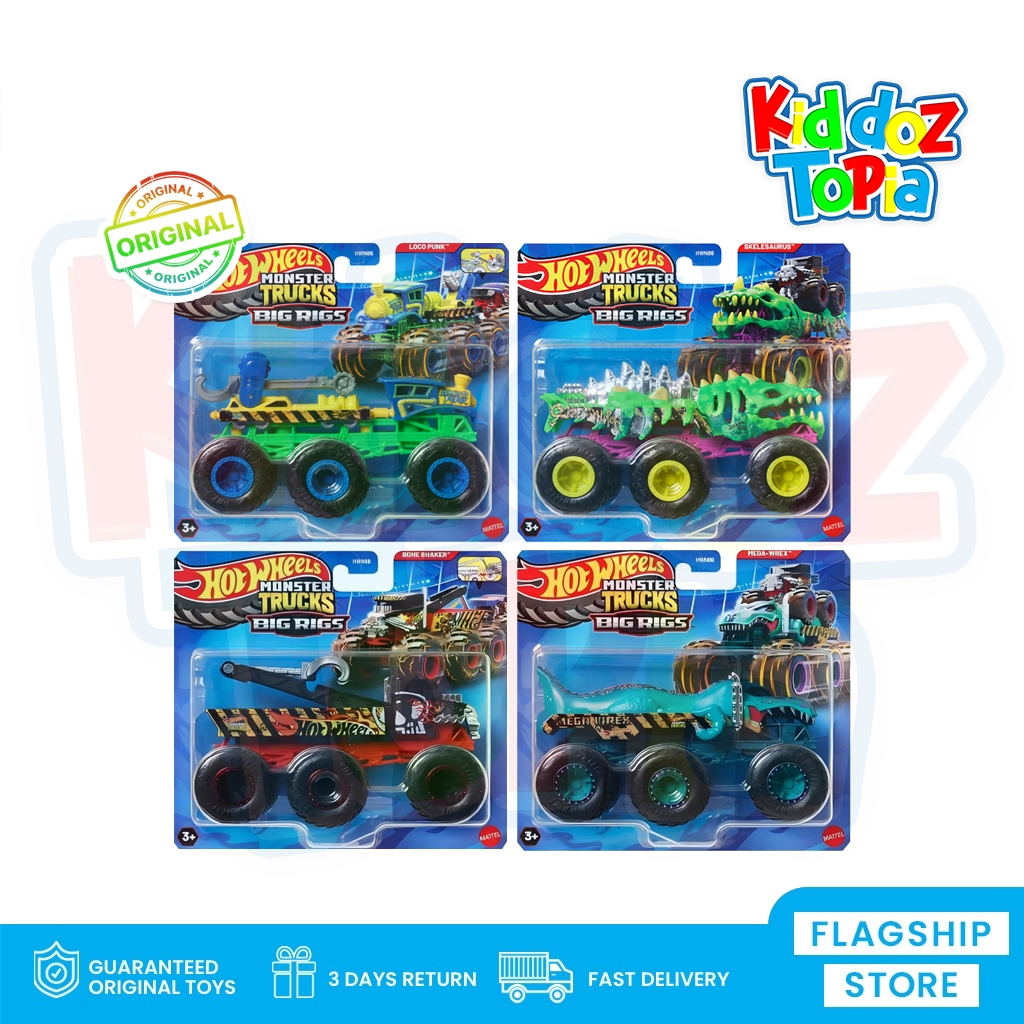 Jual Hot Wheels HOTWHEELS Monster Trucks Big Rigs 1:64 VEHICLE HWN86 GLC | Shopee Indonesia
