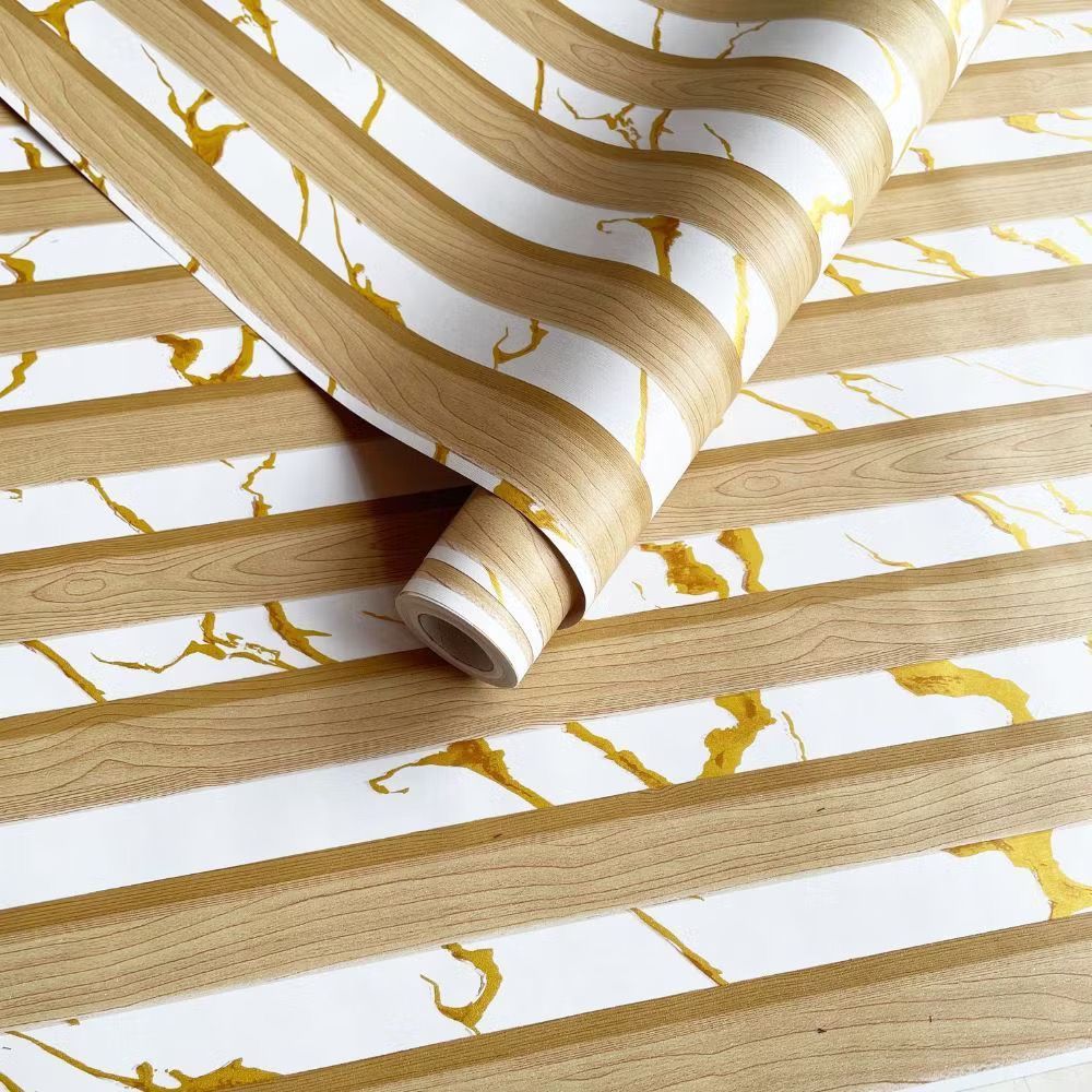 Jual Wallpaper Dinding Wallpaper Motif Kayu Panel Minimalis Elegan 3D ...