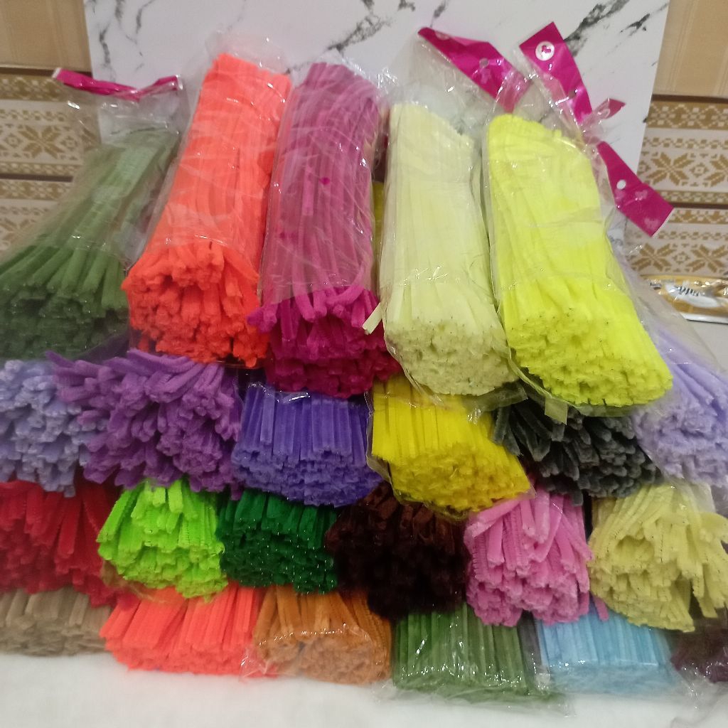 Jual KAWAT BULU MERCY // PIPE CLEANER - 50PCS (50BATANG) | Shopee Indonesia