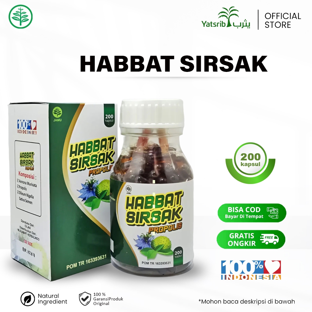 Jual AL WAFA - Habbat Sirsak Extra Propolis Membantu Pengobatan Tumor ...