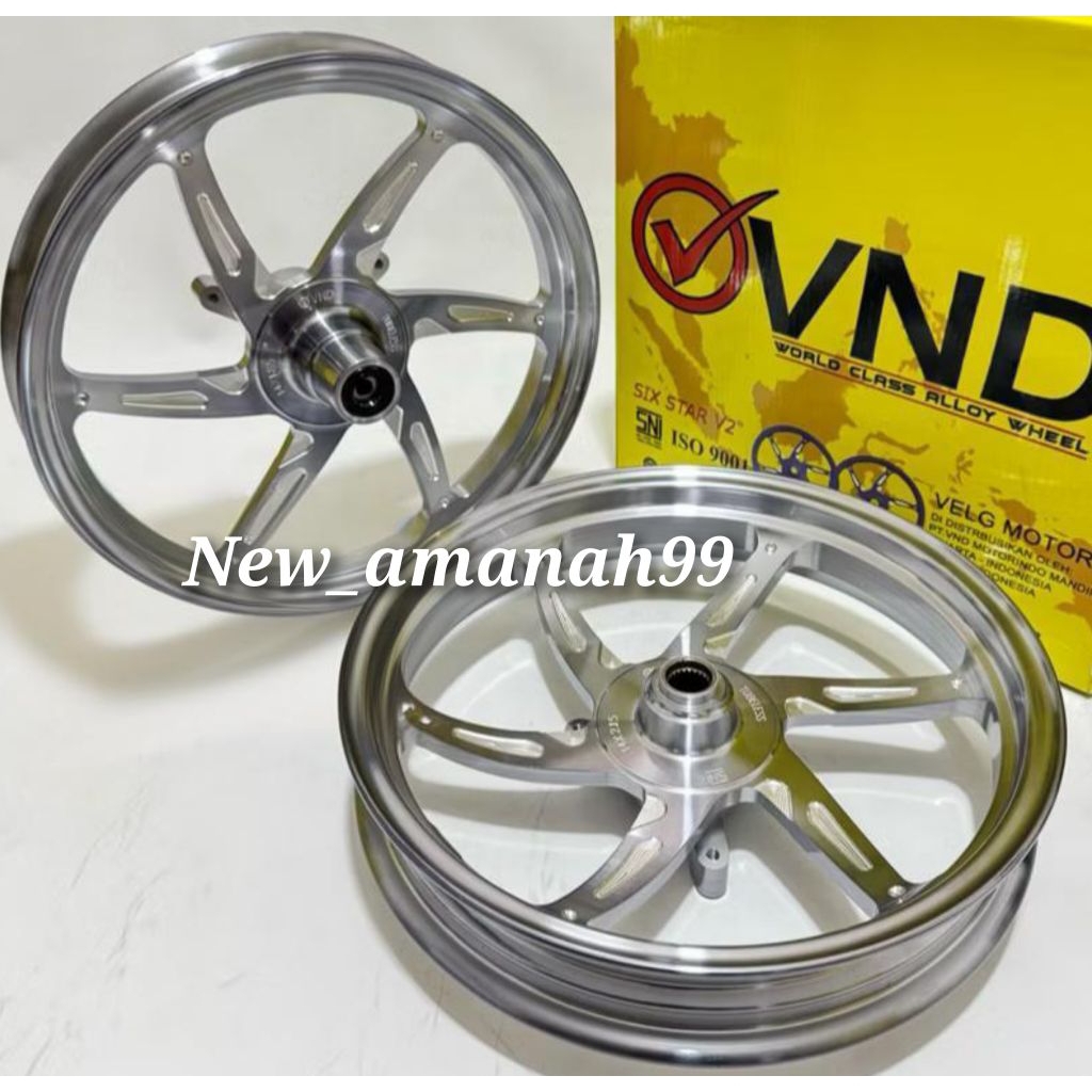 Jual VELG VND SIXSTAR V2 R14 FOR NMAX OLD NMAX NEW NMAX NEO NMAX TURBO UK 1.85X14&2.15X14 VND ...